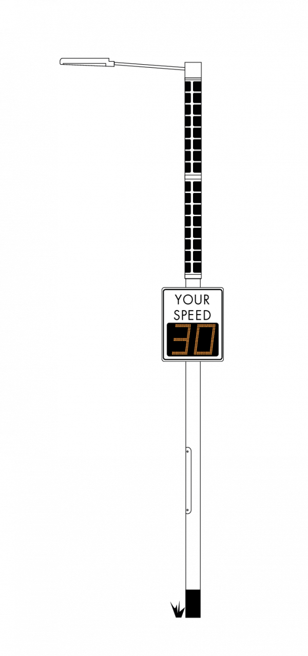 FlexSol's solar radar speed signs: designed to be durable